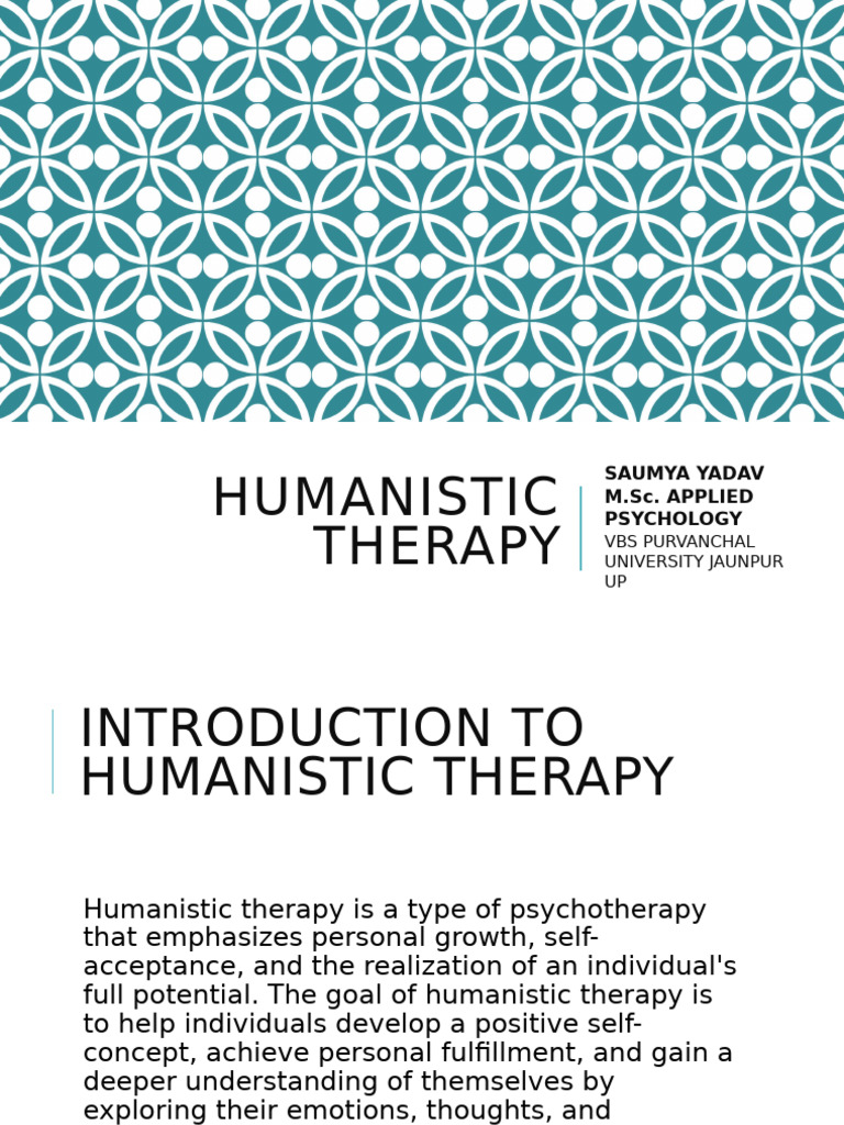 Humanistic - Therapy - Presentation BY SAUMYA | PDF | Humanistic ...