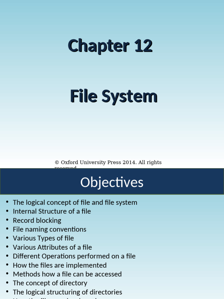 Chapter-12 File System | PDF | Computer File | File System