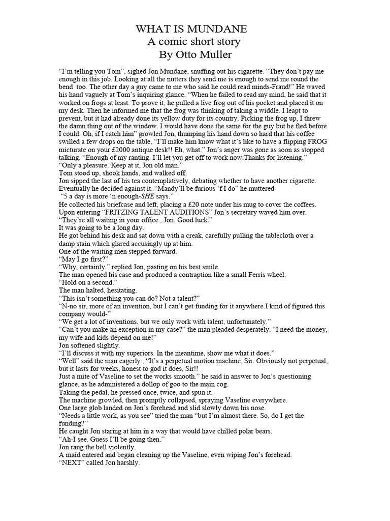 What Is Mundane | PDF