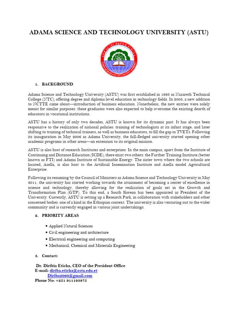 Adama Science and Technology University | PDF | Computers