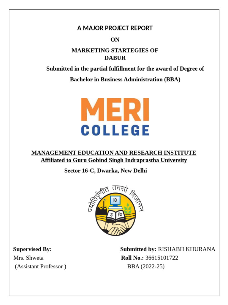 Major Project 2 Edited | PDF | Retail | Marketing