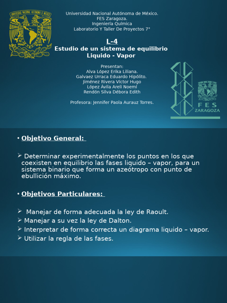 Estudio de Equilibrio Líquido-Vapor | PDF | Destilación | Vapor