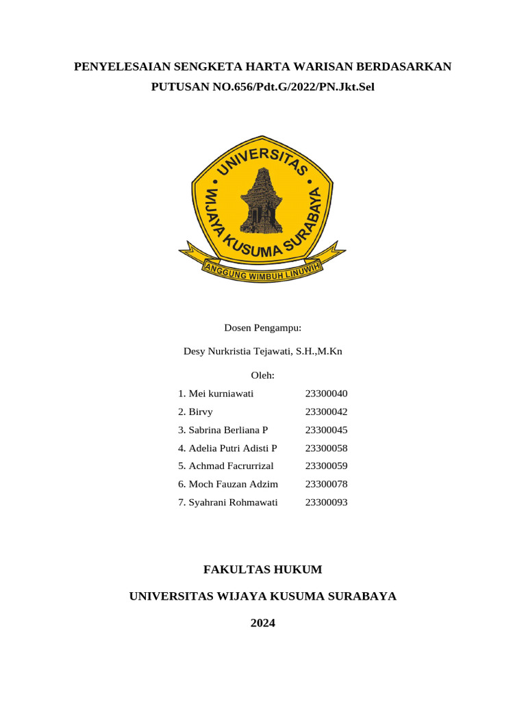 HUKUM WARIS PERDATA (1) Salinan | PDF