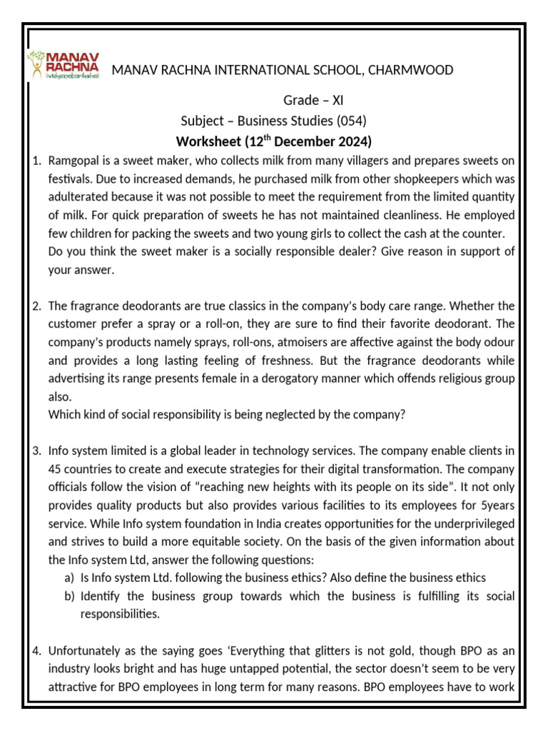 11BST Worksheets 12 Dec | PDF | Business Process Outsourcing | Outsourcing