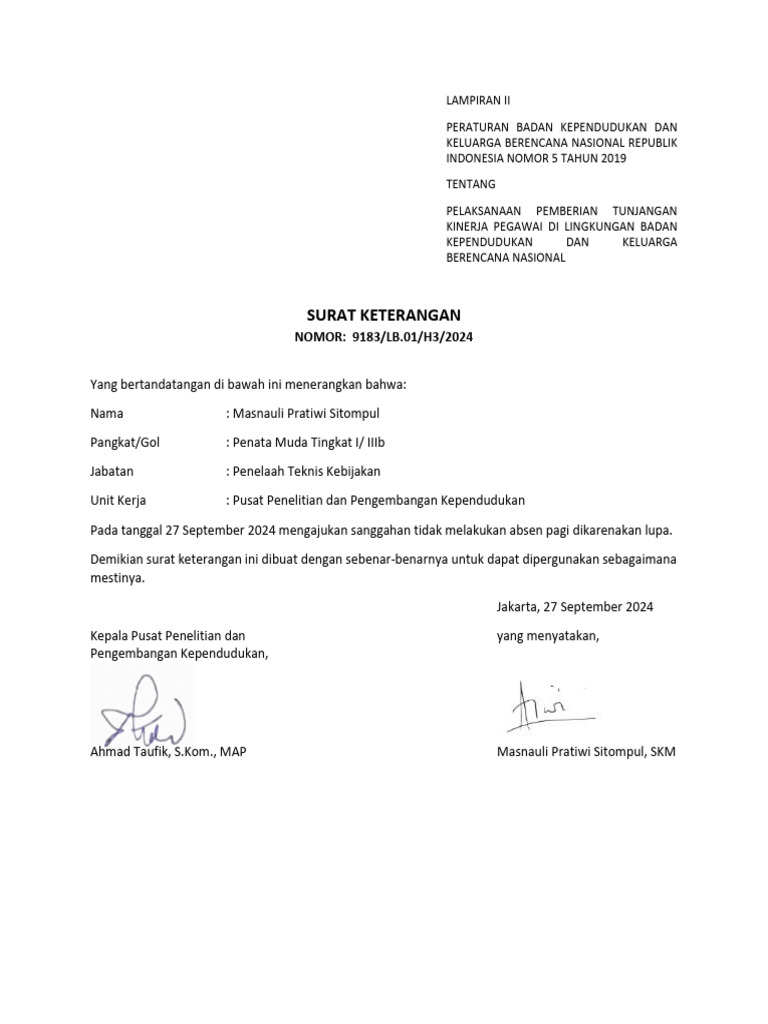 9183 Surat Sanggahan | PDF