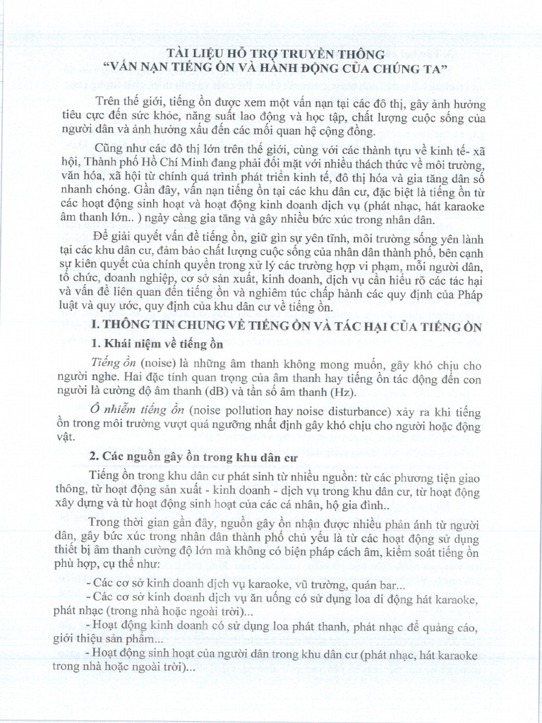 Tai Lieu o Nhiem Tieng On | PDF