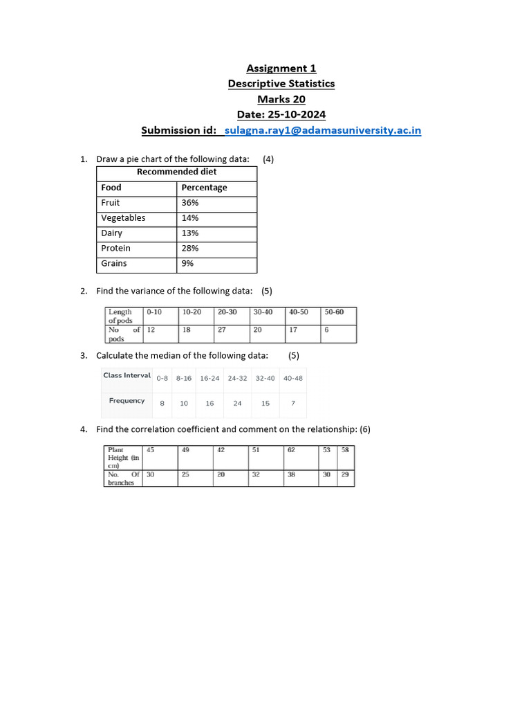 Assignment 1 BSC Sem I | PDF