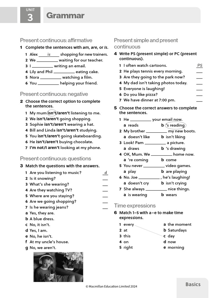 WeBe L1 U3 Grammar Basics | PDF