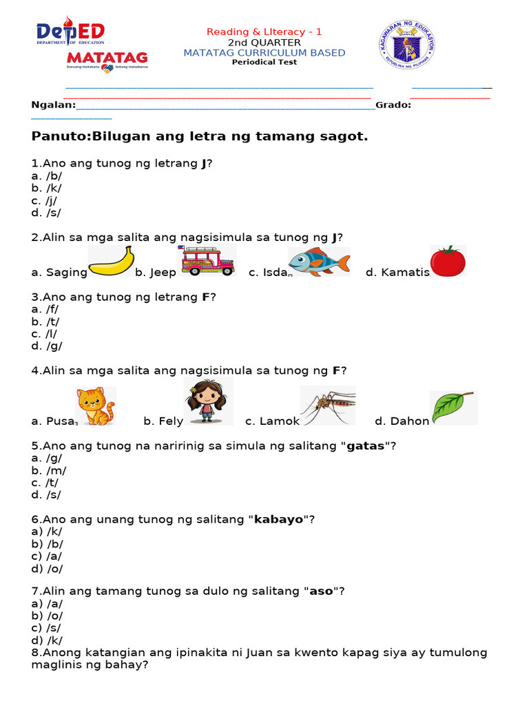Read and Lit Q.2 | PDF