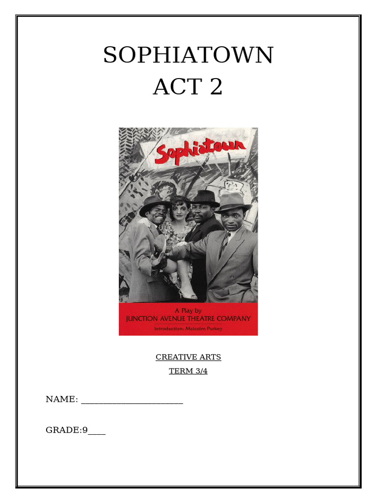 SOPHIATOWN | PDF | Art