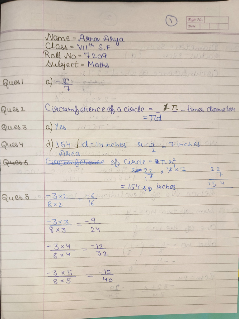 Arnav (Maths Ut 3) | PDF