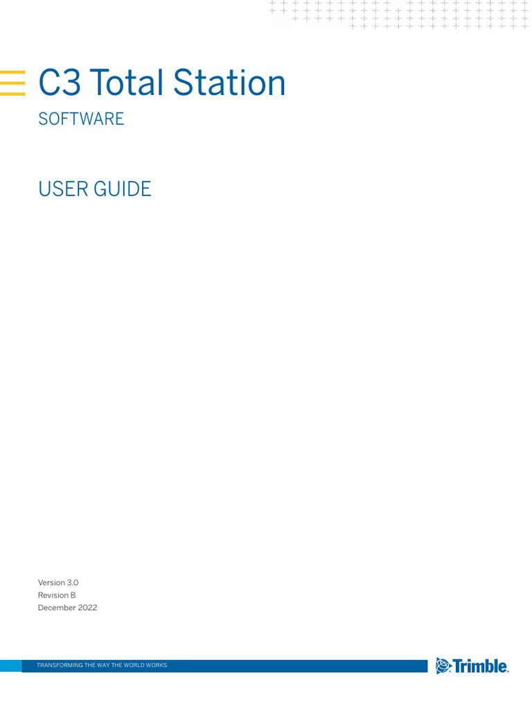 Trimble C3 - User Guide | PDF | Electromagnetic Interference | Electronics