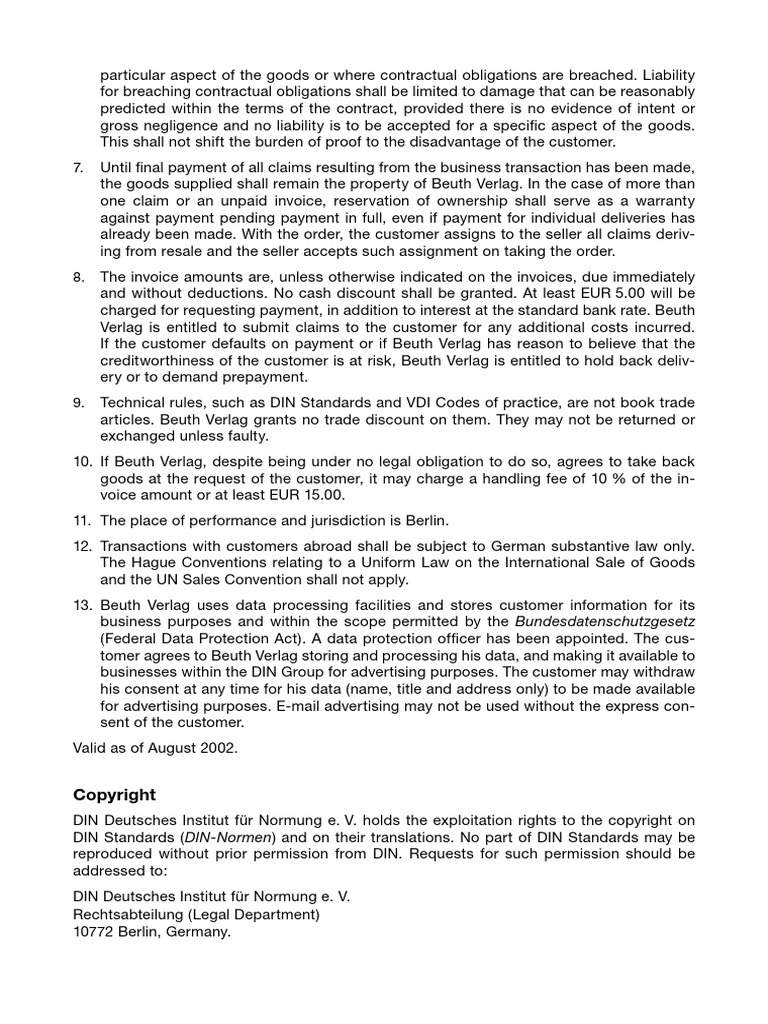 DIN-Handbook-401 7 | PDF | Payments | Copyright