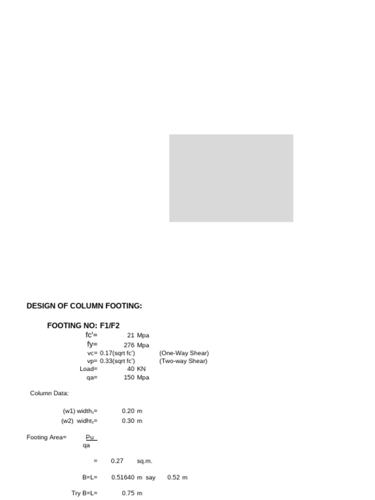 Design of Column Footing | PDF | Geotechnical Engineering | Soil Mechanics