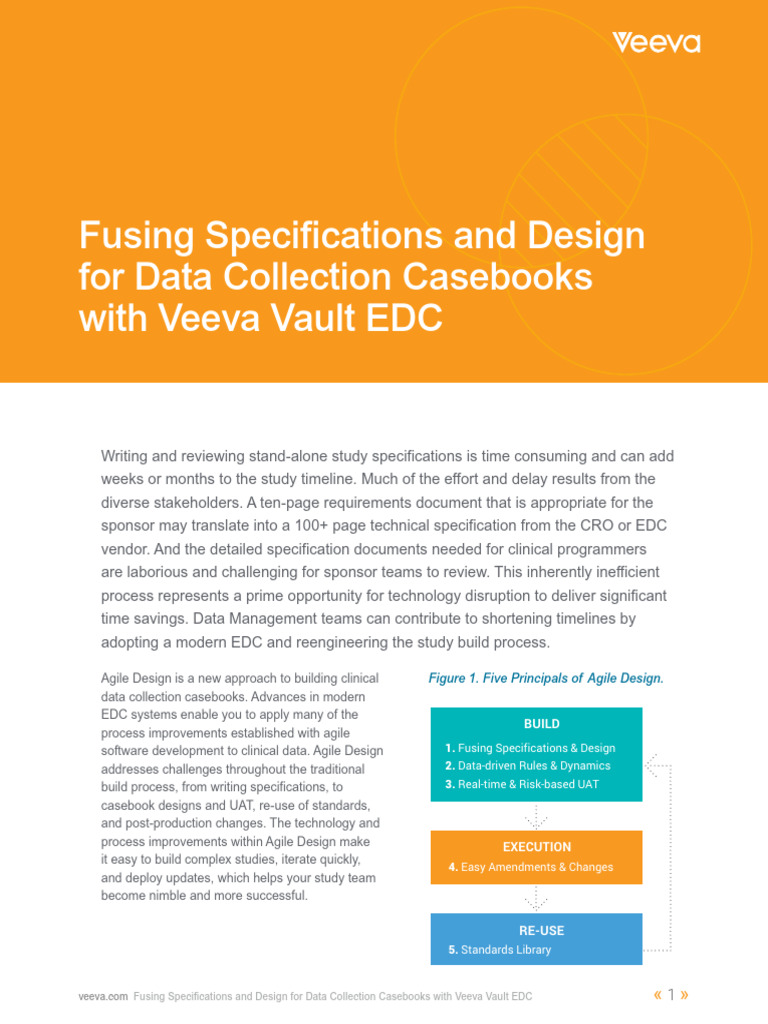 Fusing EDC Specifications and Design Veeva Vault CDMS | PDF | Agile Software Development ...