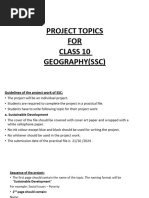 Grade 9 - Geography Project Details - 2022-23 | PDF | Pollution | Nature