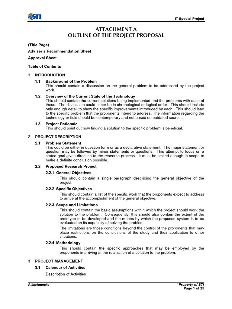 Project Proposal | PDF | Scope (Computer Science)