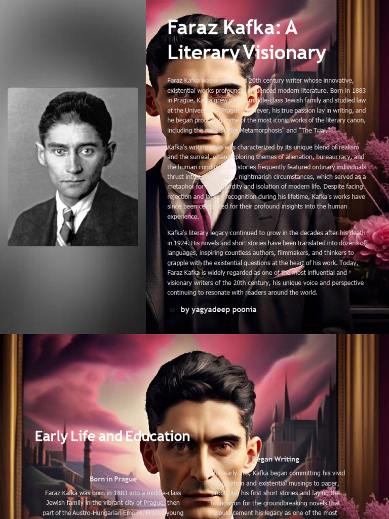 Faraz Kafka A Literary Visionary 1 | PDF | Franz Kafka | Existentialism