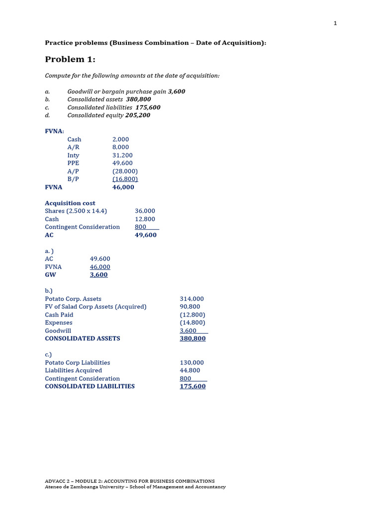 Buscom Acquisition Date | PDF | Goodwill (Accounting) | Book Value