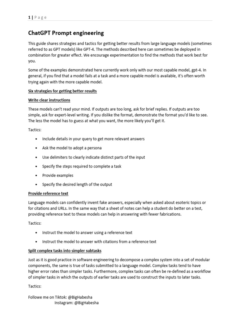 chatGPT Prompt Engineering | PDF | Information Retrieval | Computing