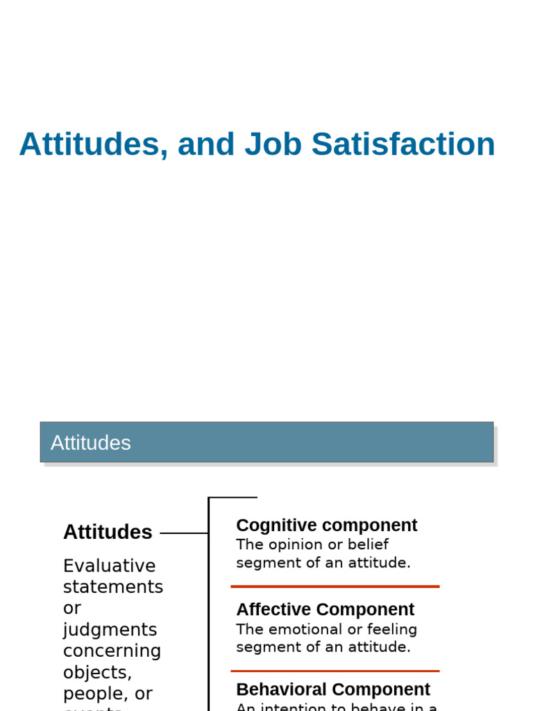 Attitude | PDF | Attitude (Psychology) | Job Satisfaction