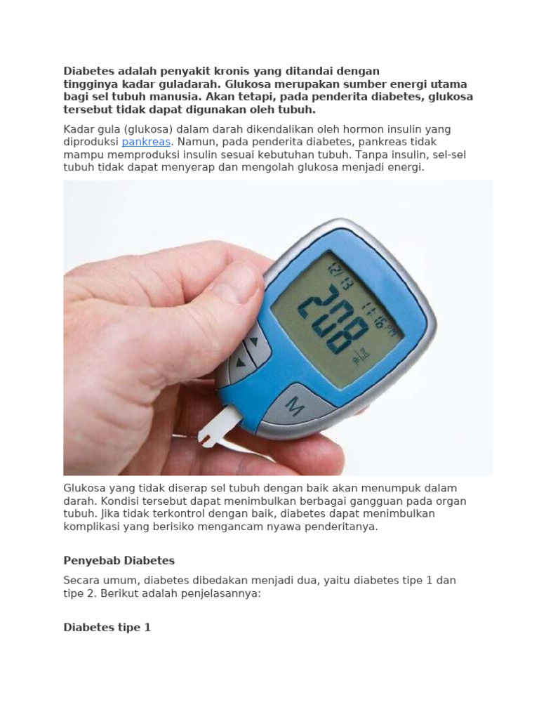 Komplikasi Pada DM | PDF