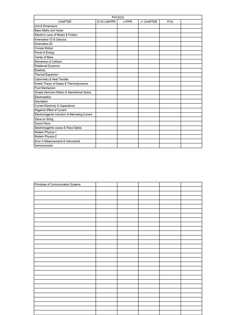 Physics - Sheet1 | PDF
