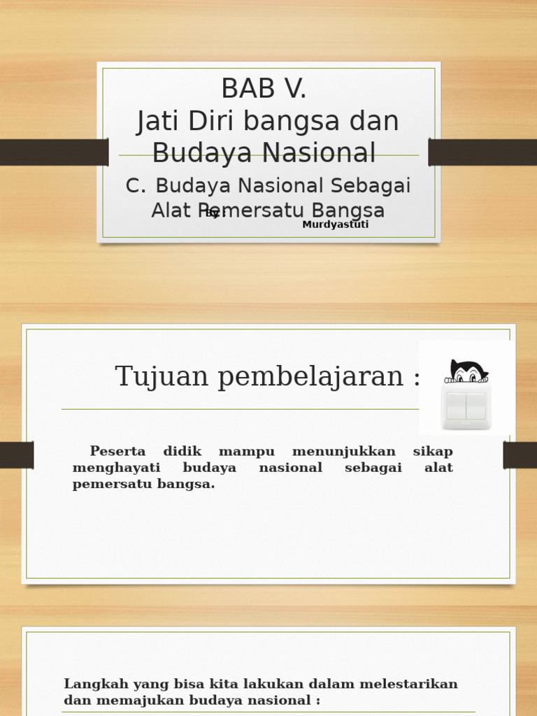 Budaya Nasional Sebagai Alat Pemersatu Bangsa | PDF