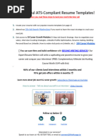 Big 4 CV Template Guide | PDF