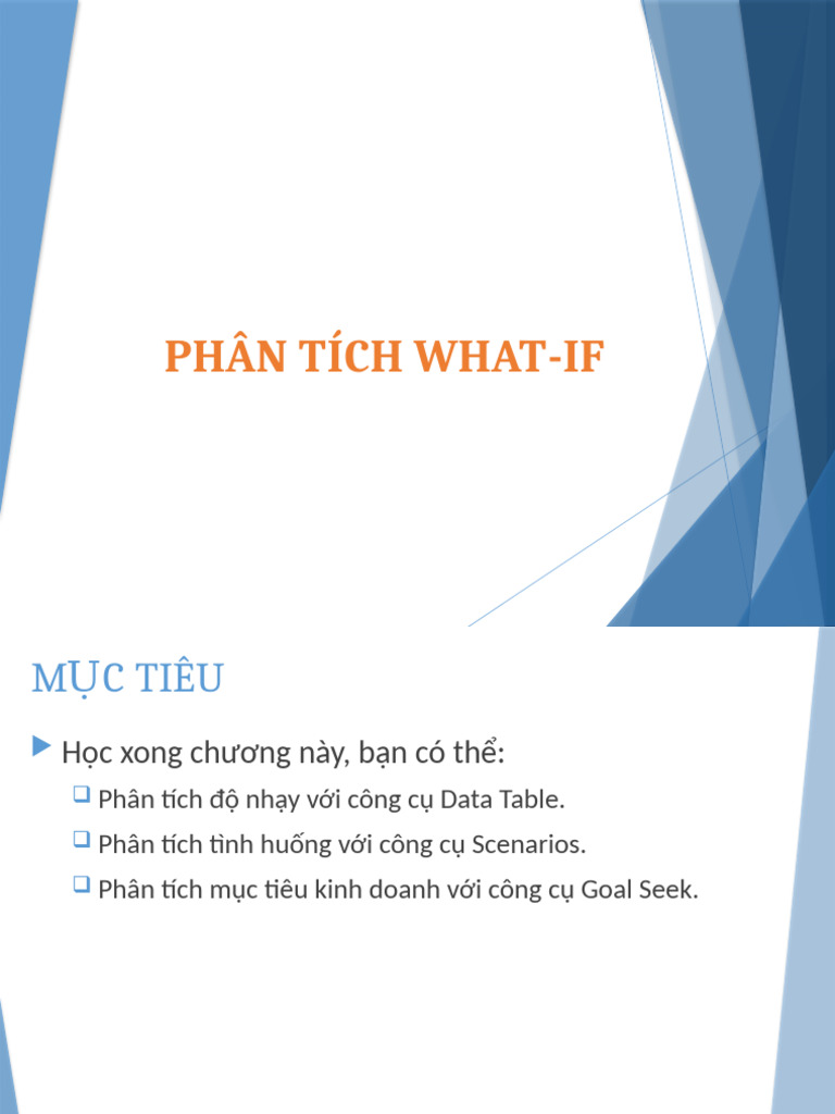 Chuong 3 BT 3 Phan Tich What-If | PDF