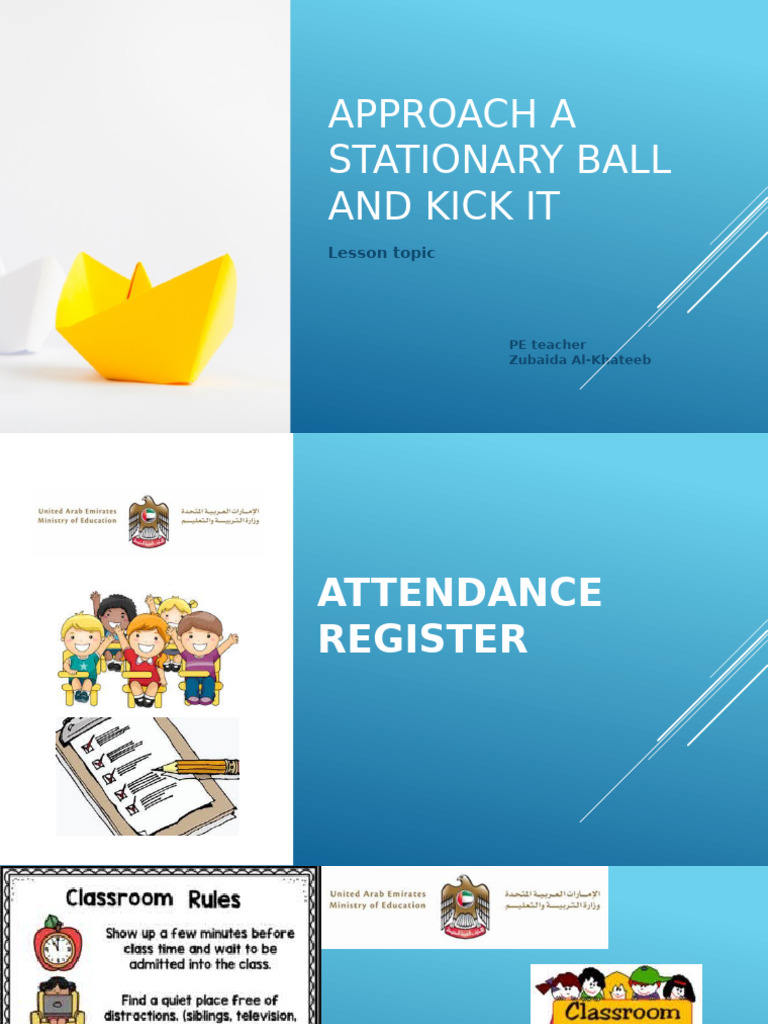 Approach A Stationary Ball and Kick It G1 | PDF