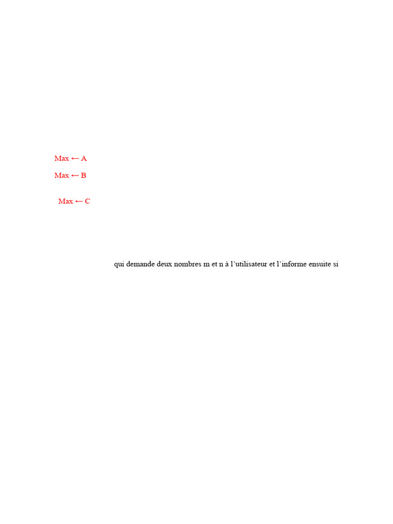 Correction TD1 Les Structures Conditionnelles | PDF | Méthodes et références pédagogiques
