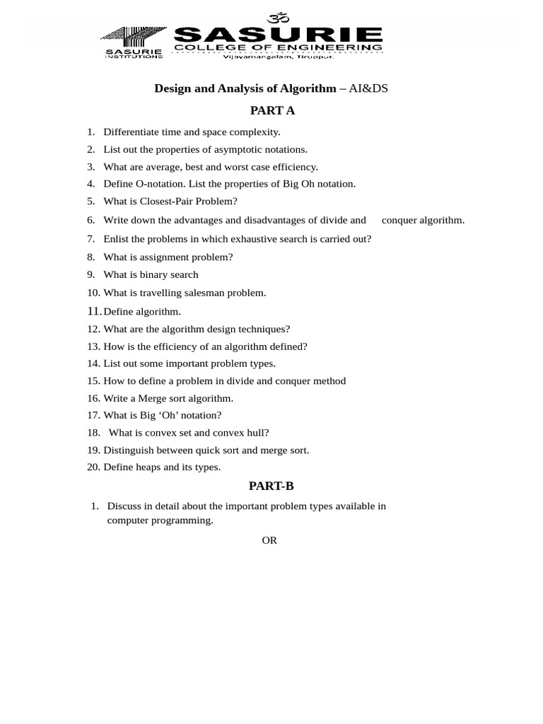 Algorithm Design for AI Students | PDF