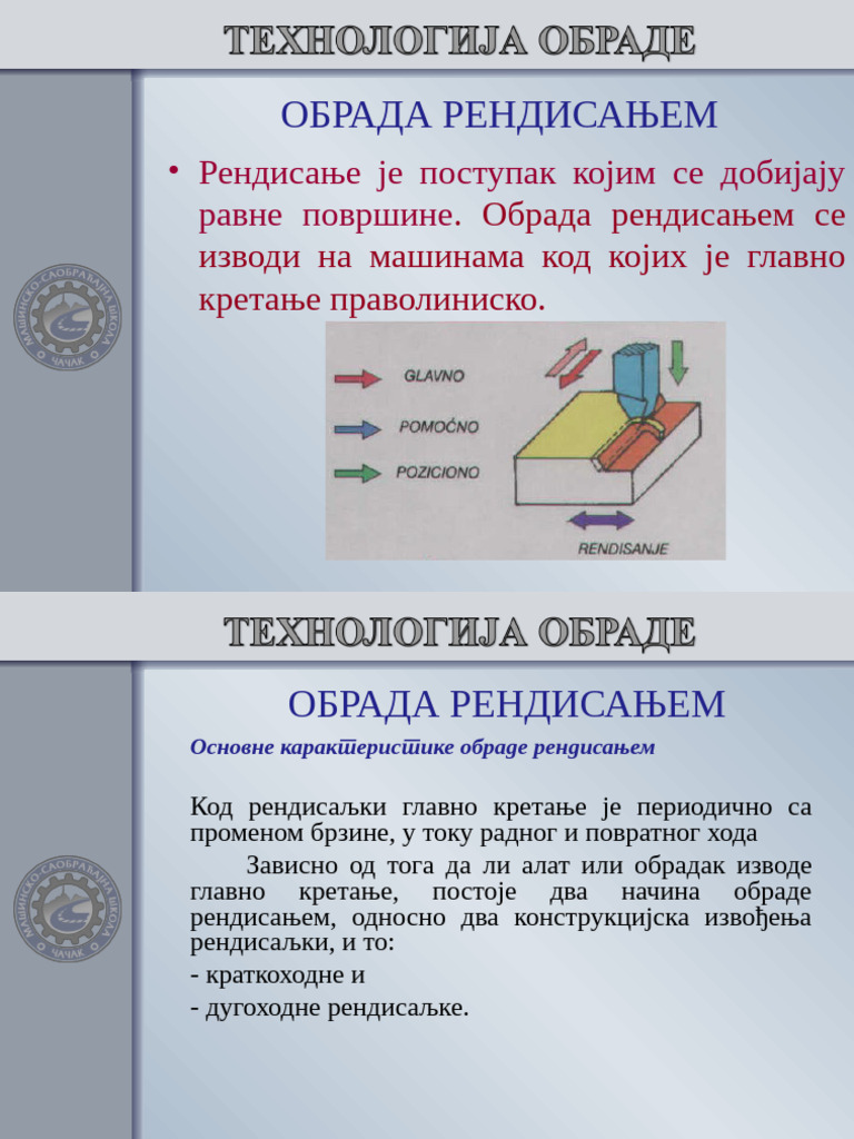 Obrada Rendisanjem I Provlacenjem | PDF