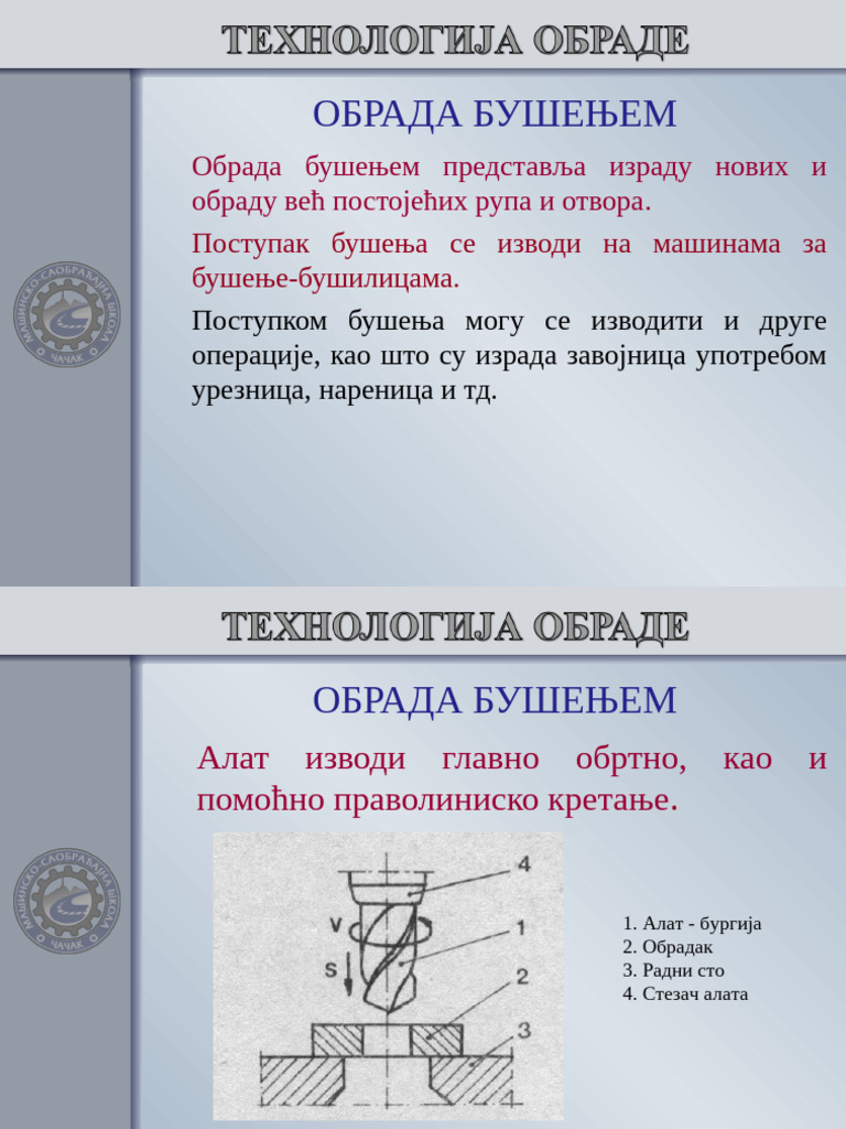 Obrada Busenjem | PDF