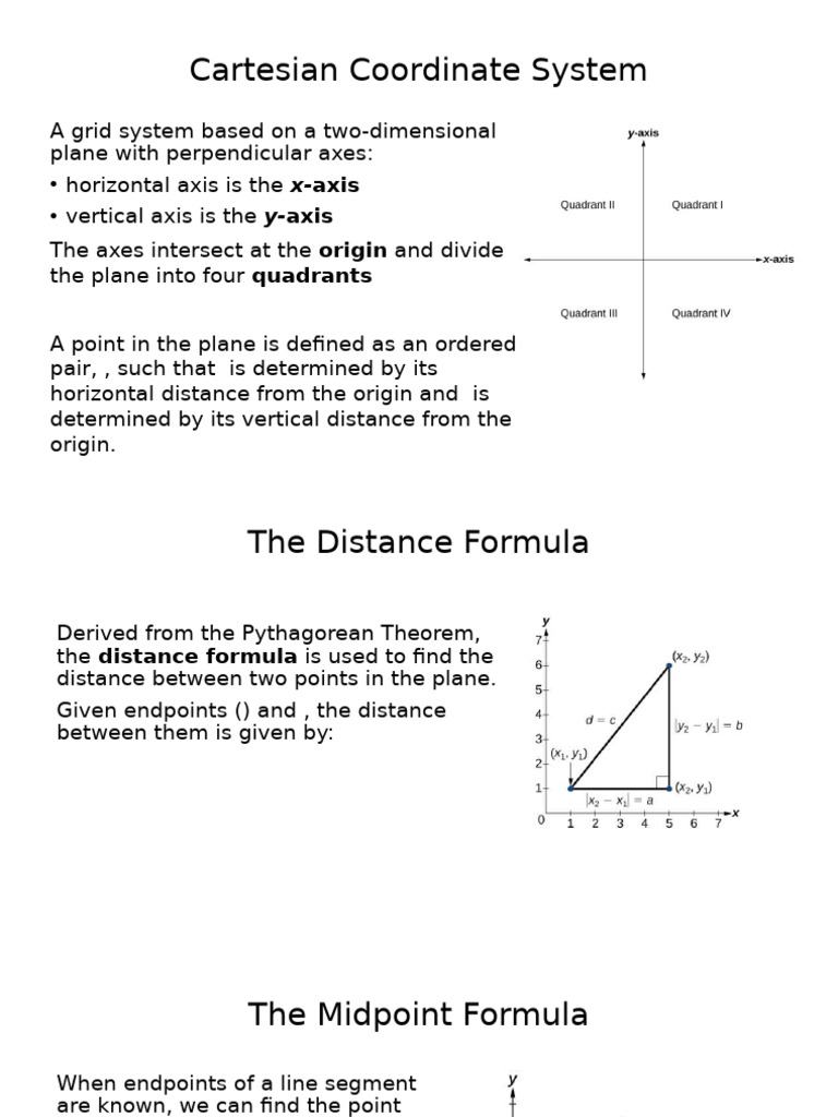 Cartesian Coordinate System: Axis Axis Origin Quadrants | PDF ...