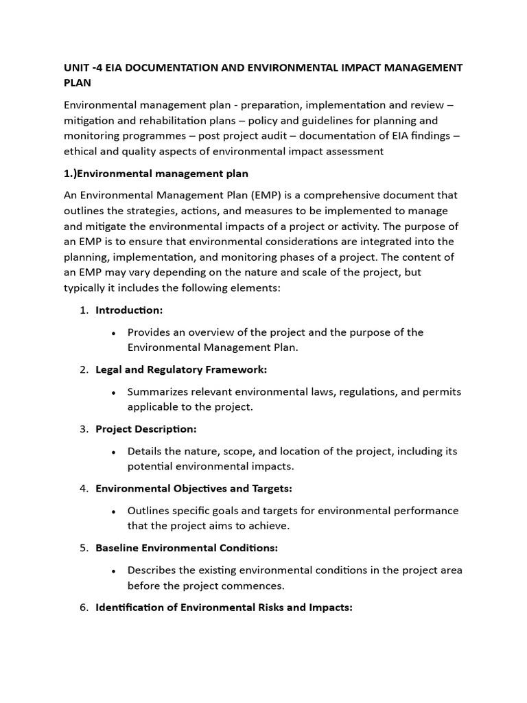 Eia Unit 4 | PDF | Environmental Impact Assessment | Audit