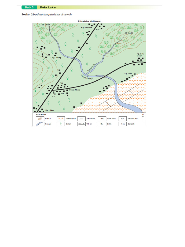 Latihan Peta Lakar-Geo Ting 1 (Bab 4) | PDF