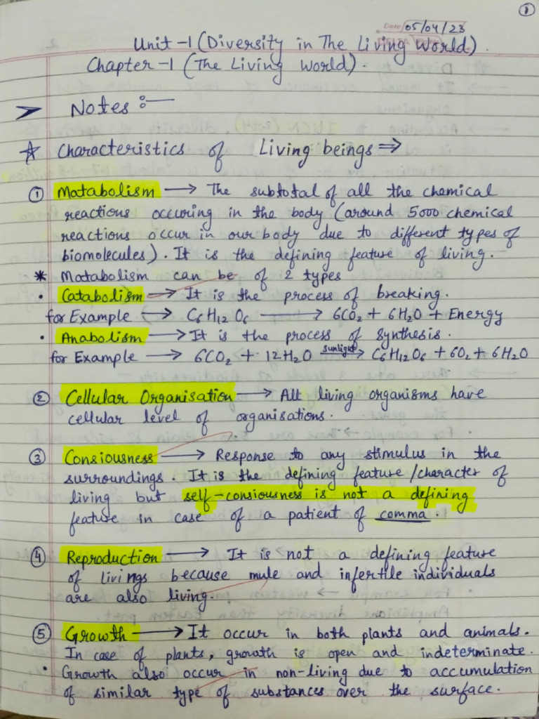 Biology Work | PDF