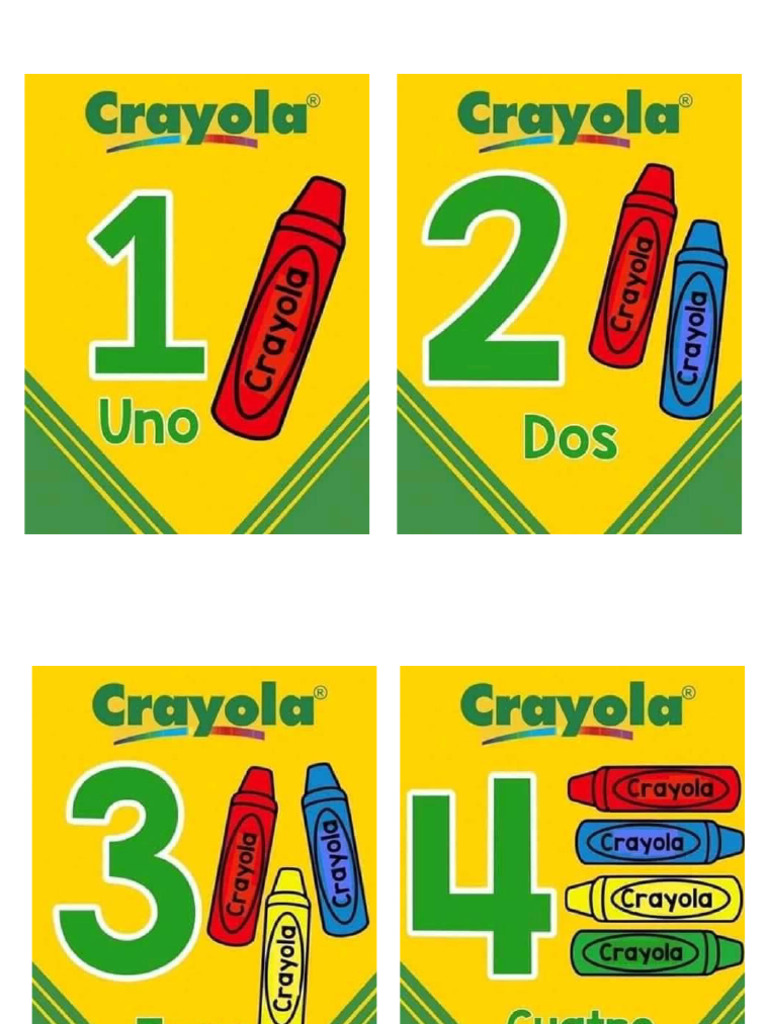 Numeros Crayola | PDF
