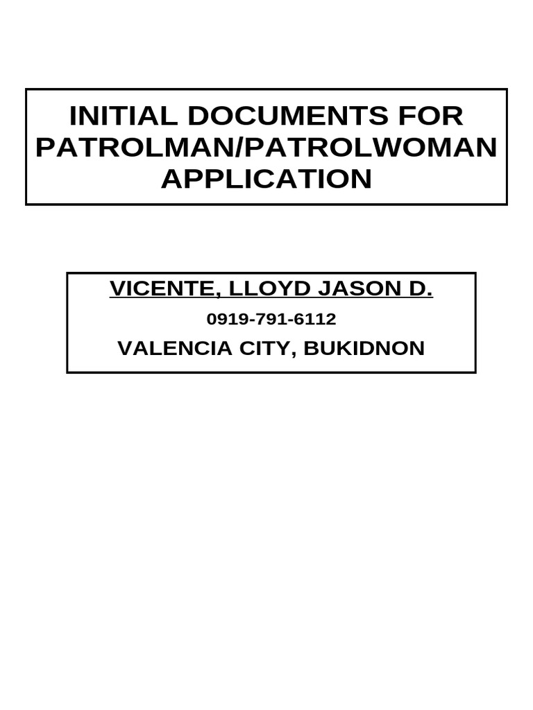 PNP Cover and Table of Contents | PDF