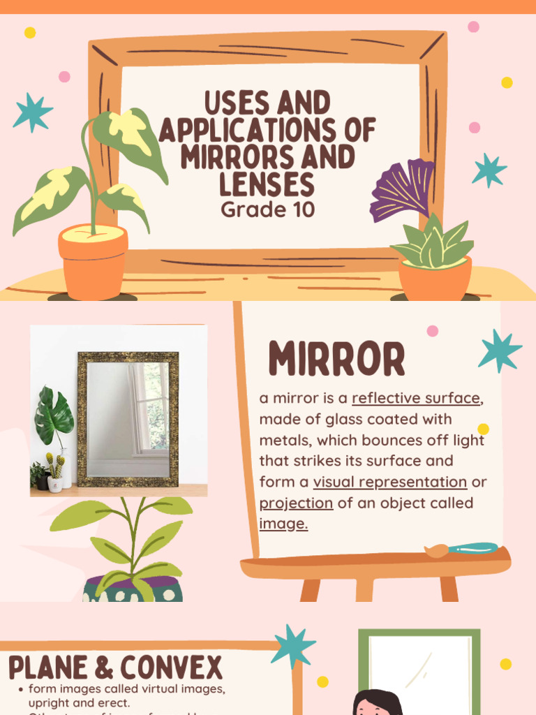 Mirrors & Lenses: Grade 10 Guide | PDF | Mirror | Glass Engineering And ...