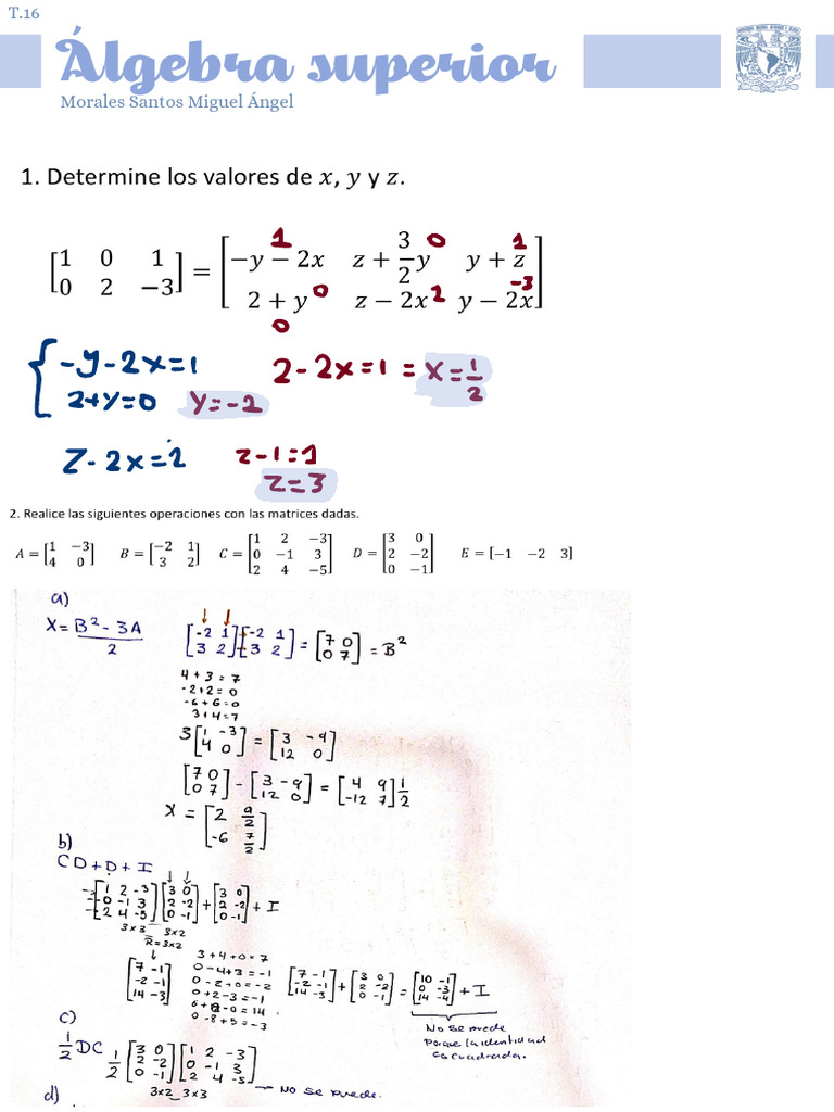 Álgebra Superior por Morales Santos | PDF