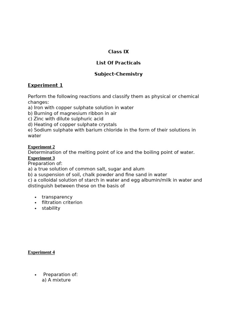Class IX Practicals | PDF