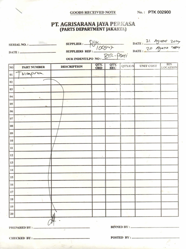 GRN PTK 002900 | PDF