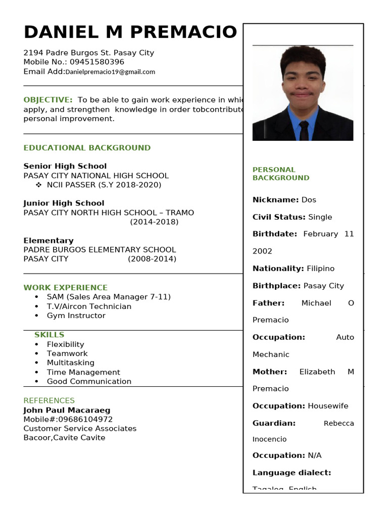 Daniel Resume | PDF
