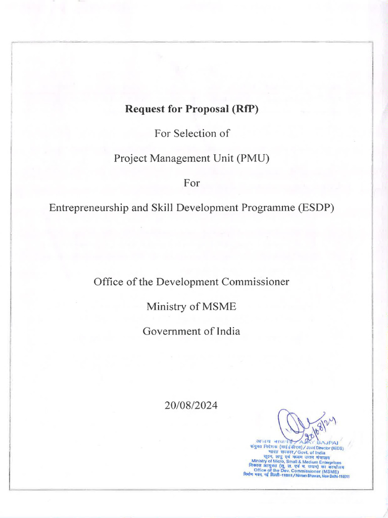 RFP 20.08.2024 PDF | PDF
