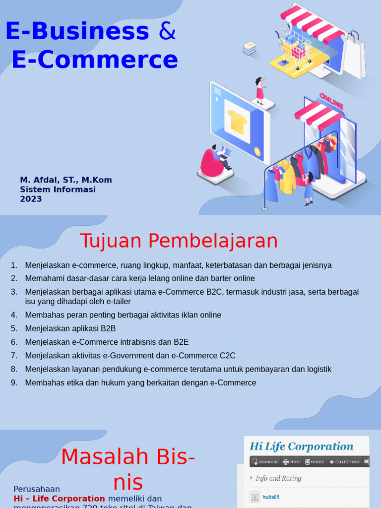 Panduan E-Commerce & E-Business | PDF | Komputer