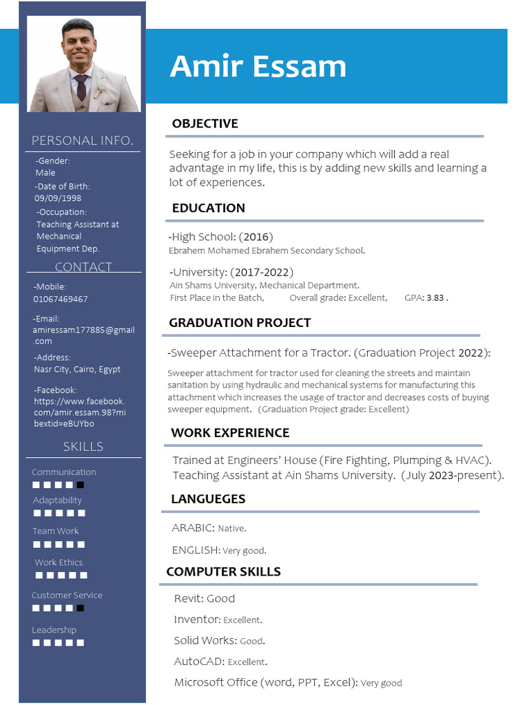 Amir CV | PDF | Technology & Engineering