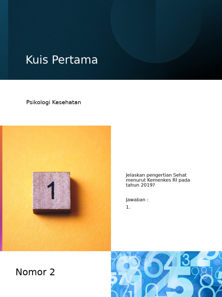 Kuis Pertama | PDF